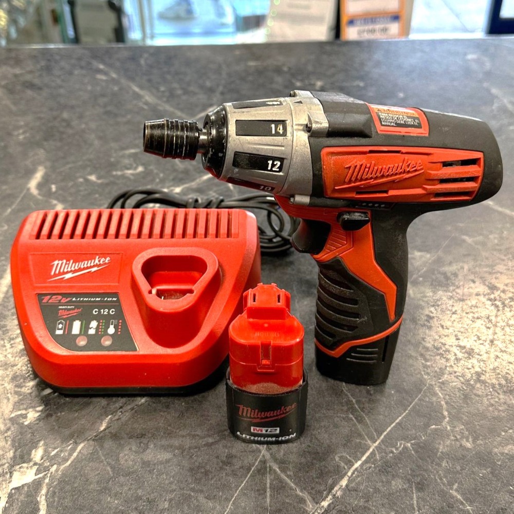 MILWAUKEE C12D 12V SCREWDRIVER HEX DRILL IMPACT M12 CORDLESS COMPACT ...